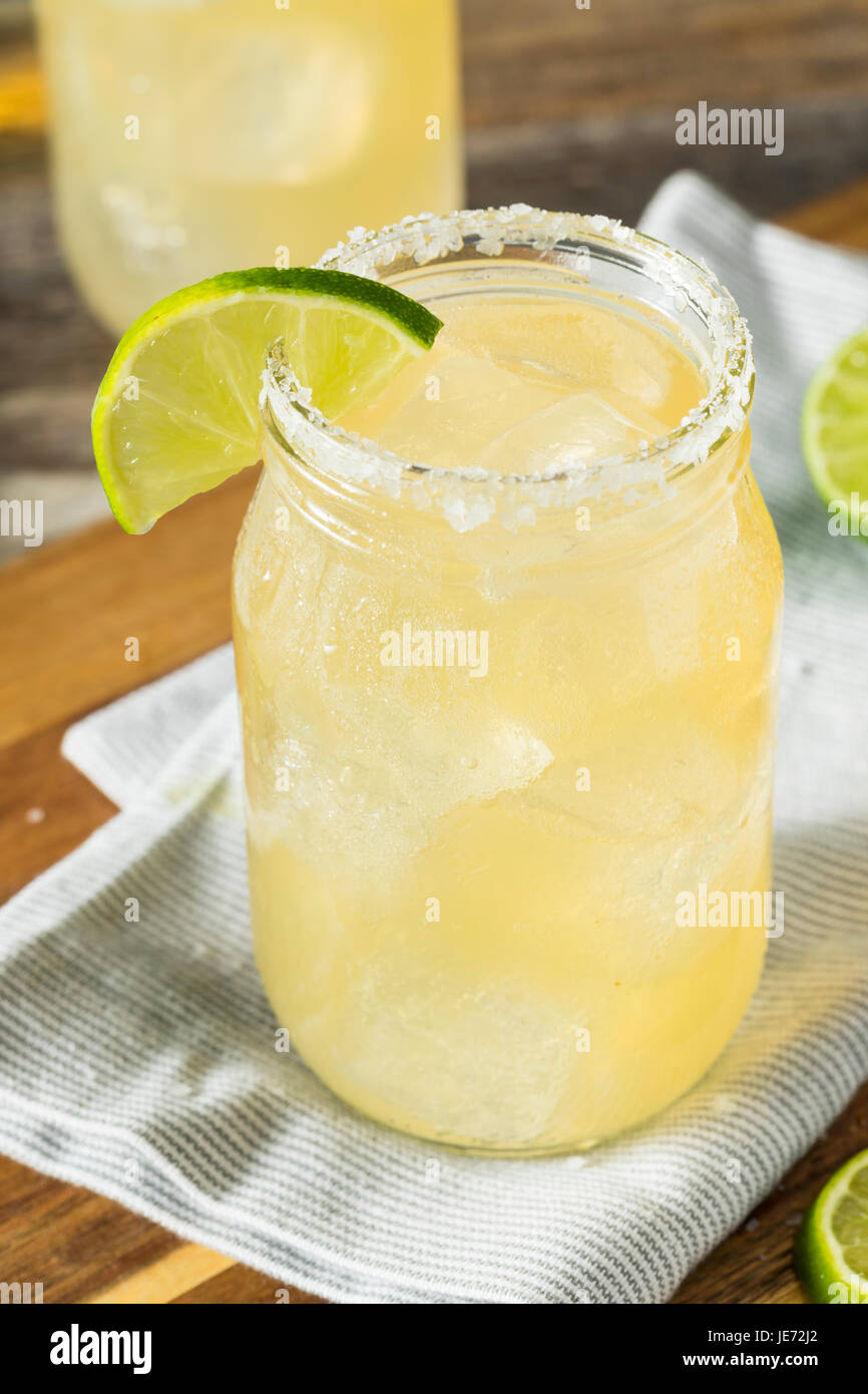 Refreshing Alcoholic Beer Margarita Beerita with Salt and Lime Stock ...