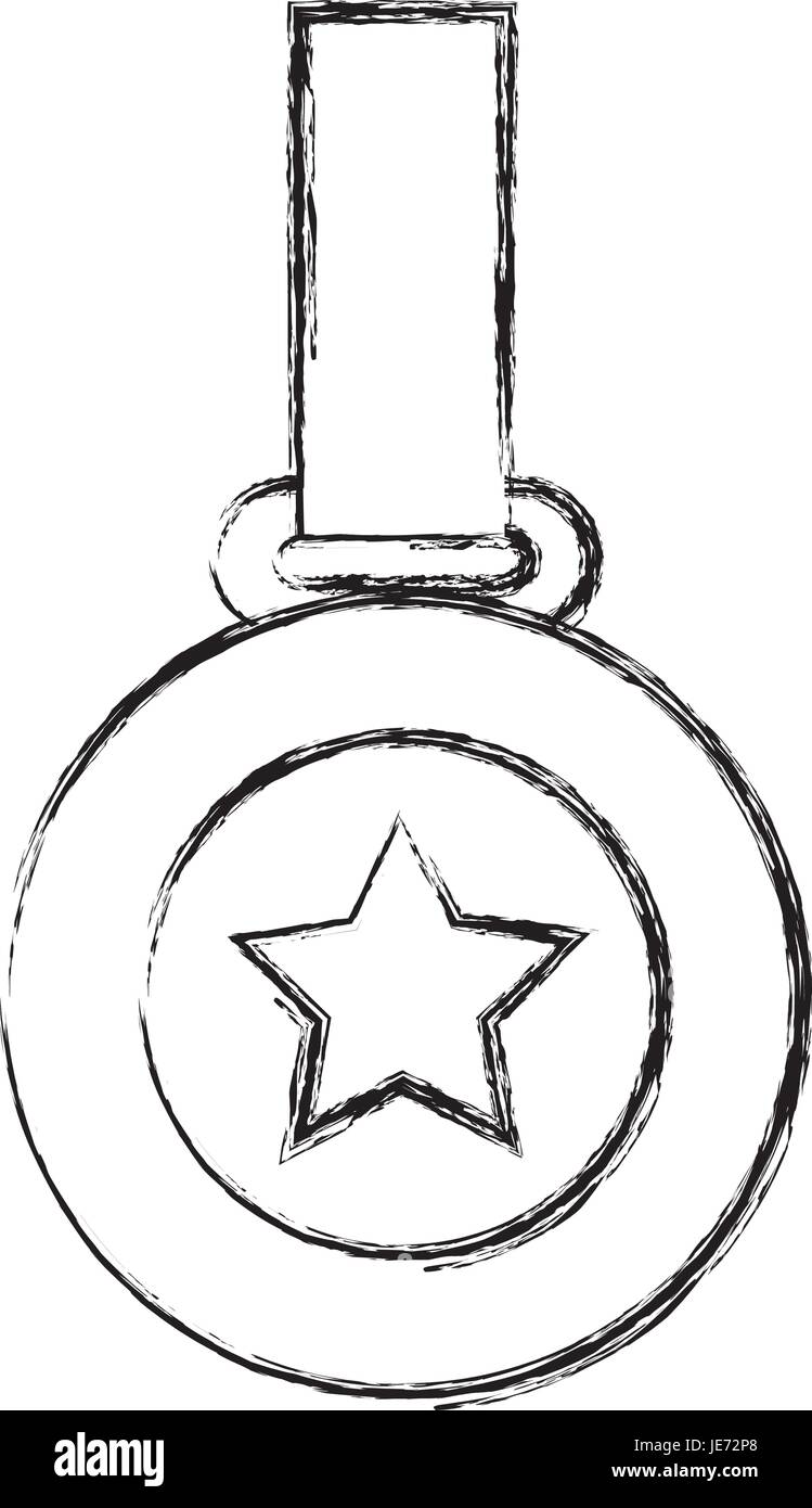 champion medal with star vector illustration design Stock Vector Image ...