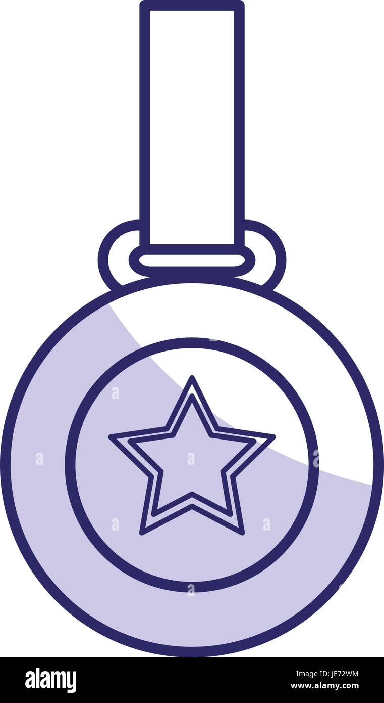 champion medal with star vector illustration design Stock Vector Image ...