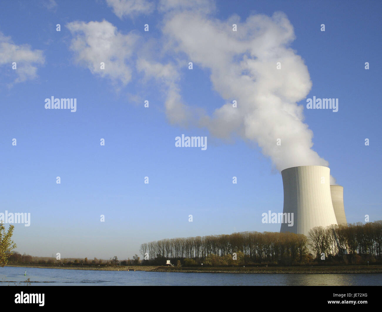 Cooling towers, nuclear power plant Stock Photo - Alamy