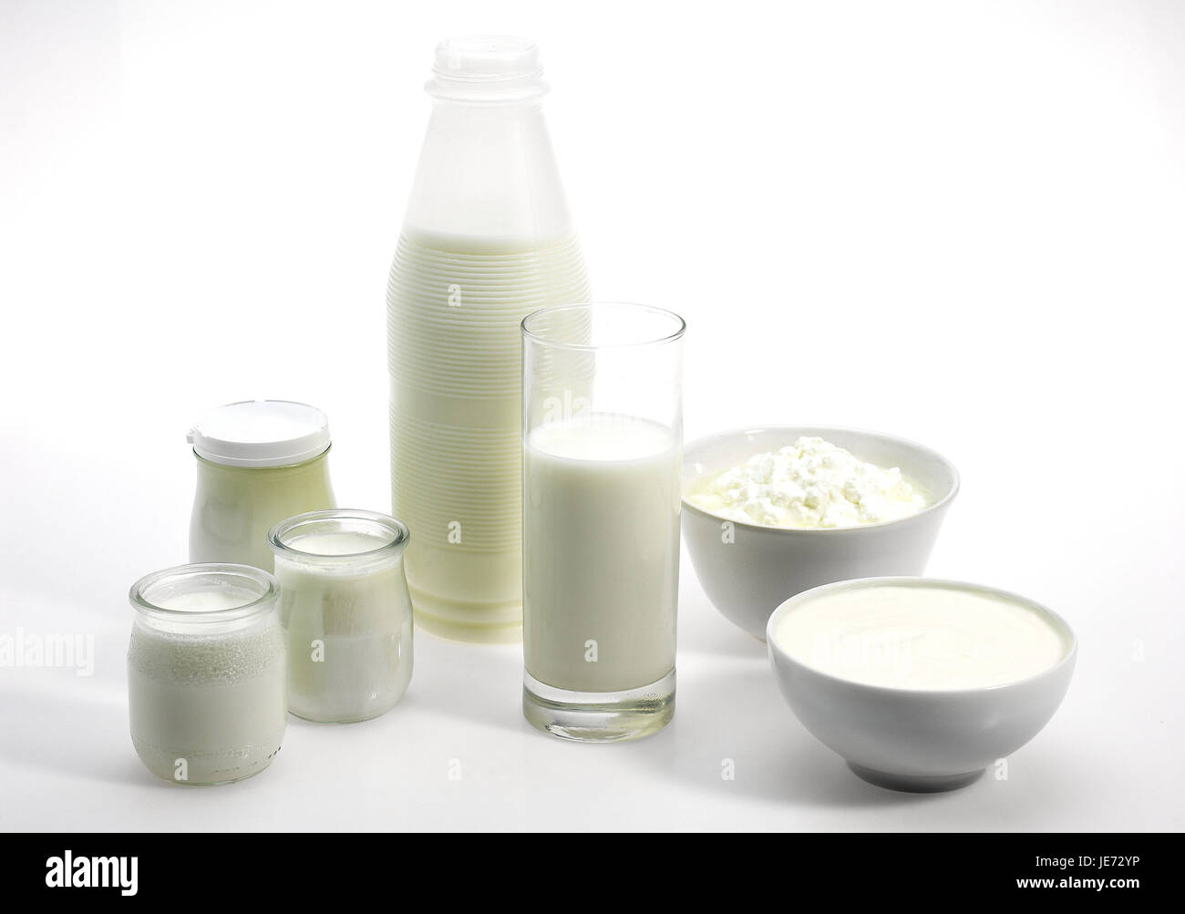Milk products, milk, cream, cream cheese, yoghurt Stock Photo - Alamy