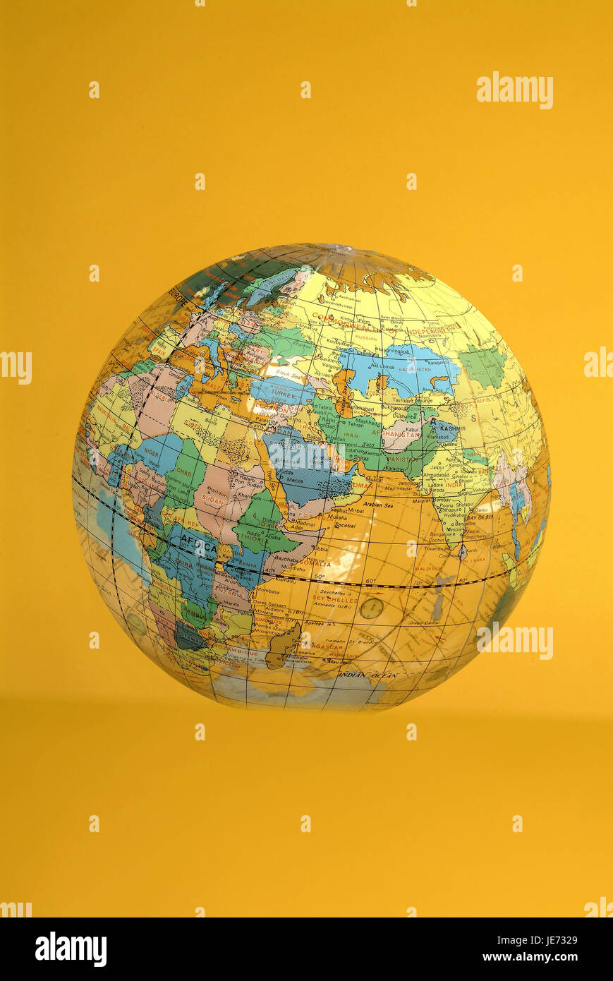 World map ball hi-res stock photography and images - Alamy