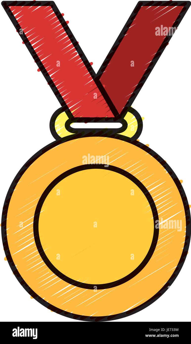 champion medal with star vector illustration design Stock Vector Image ...