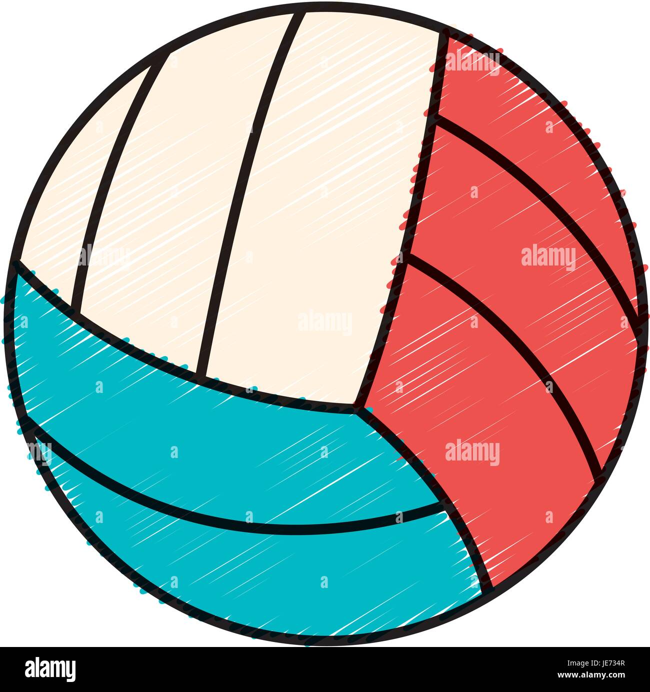 volleyball balloon isolated icon vector illustration design Stock ...