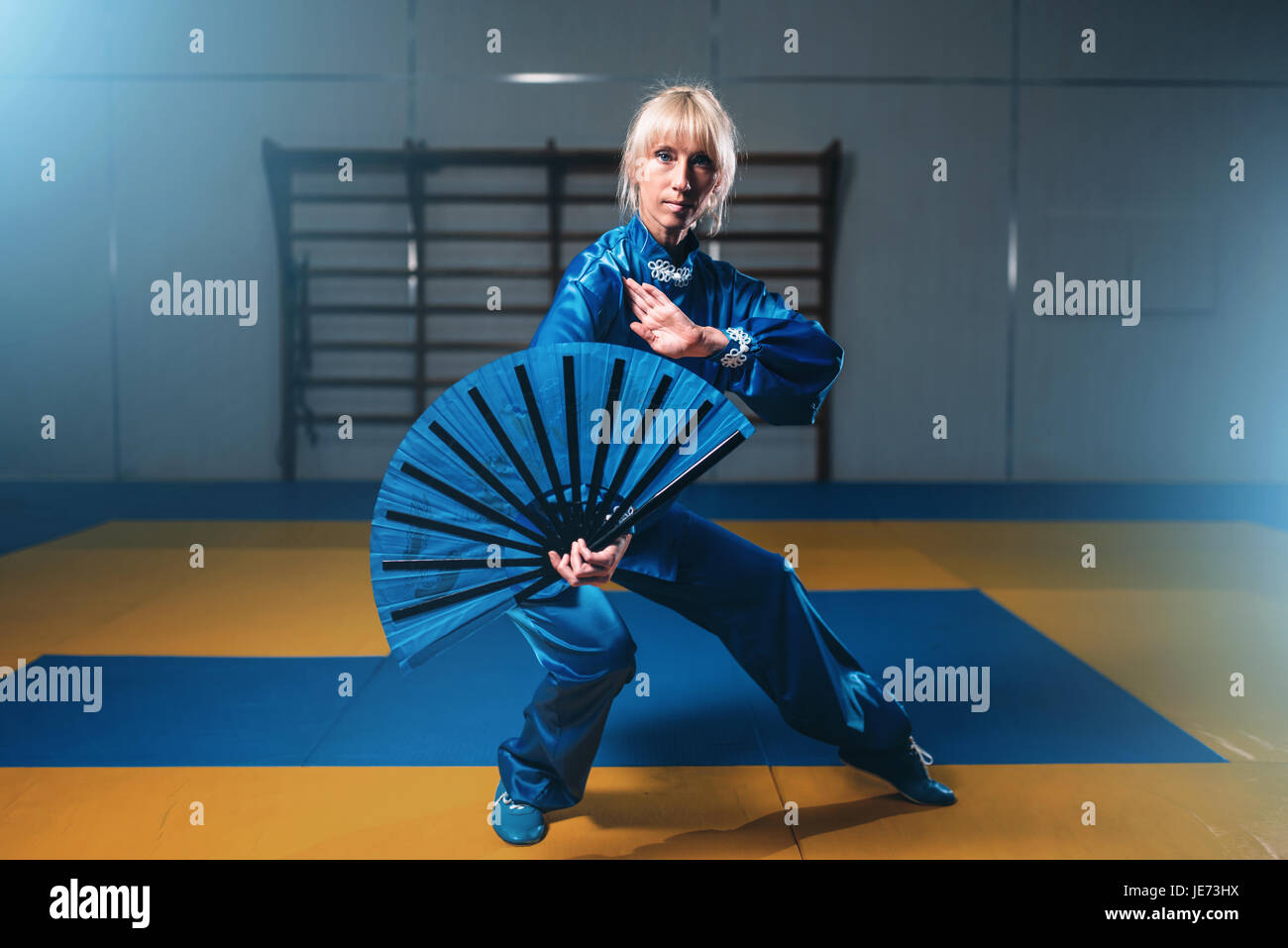 Female wushu master exercise hi-res stock photography and images - Alamy