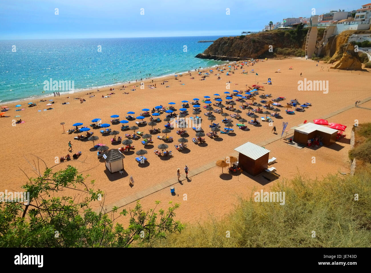 Albufeira Portugal Beach Algarve Region Faro Atlantic Ocean Stock Photo ...