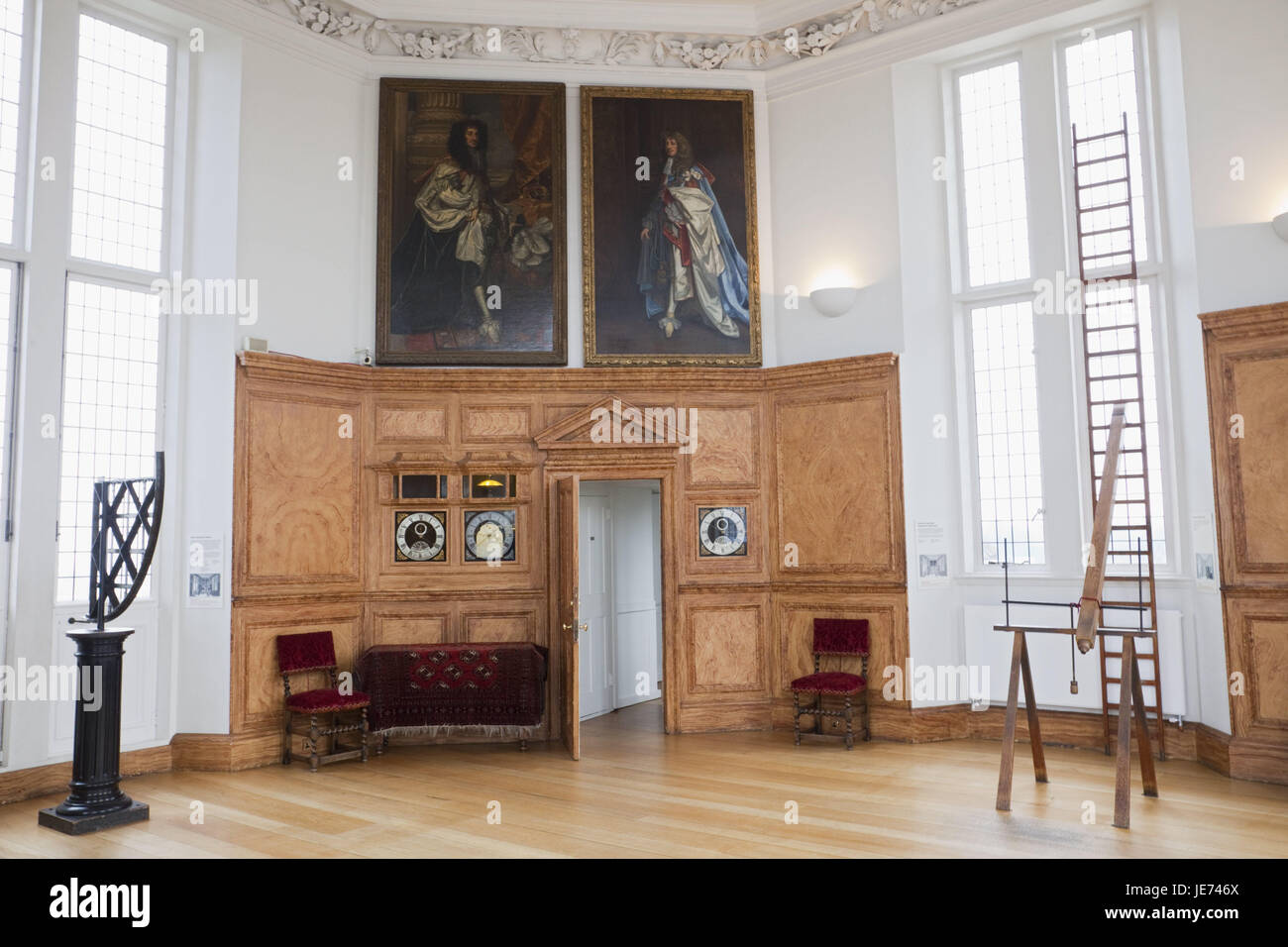 England, London, Greenwich, royal Observatory, octagon room, inside ...