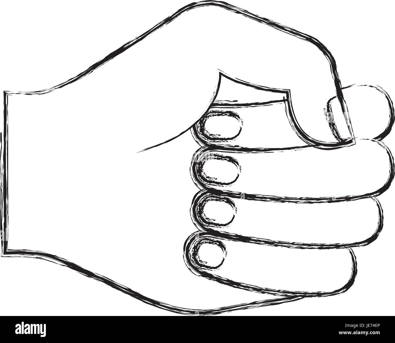 hand human fist icon vector illustration design Stock Vector Image ...