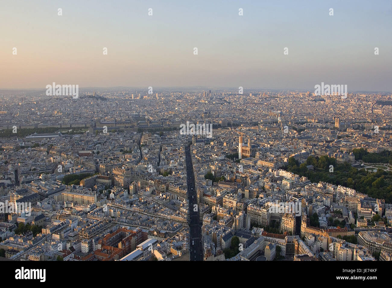 France, Paris, town overview, capital, town, houses, buildings, city ...