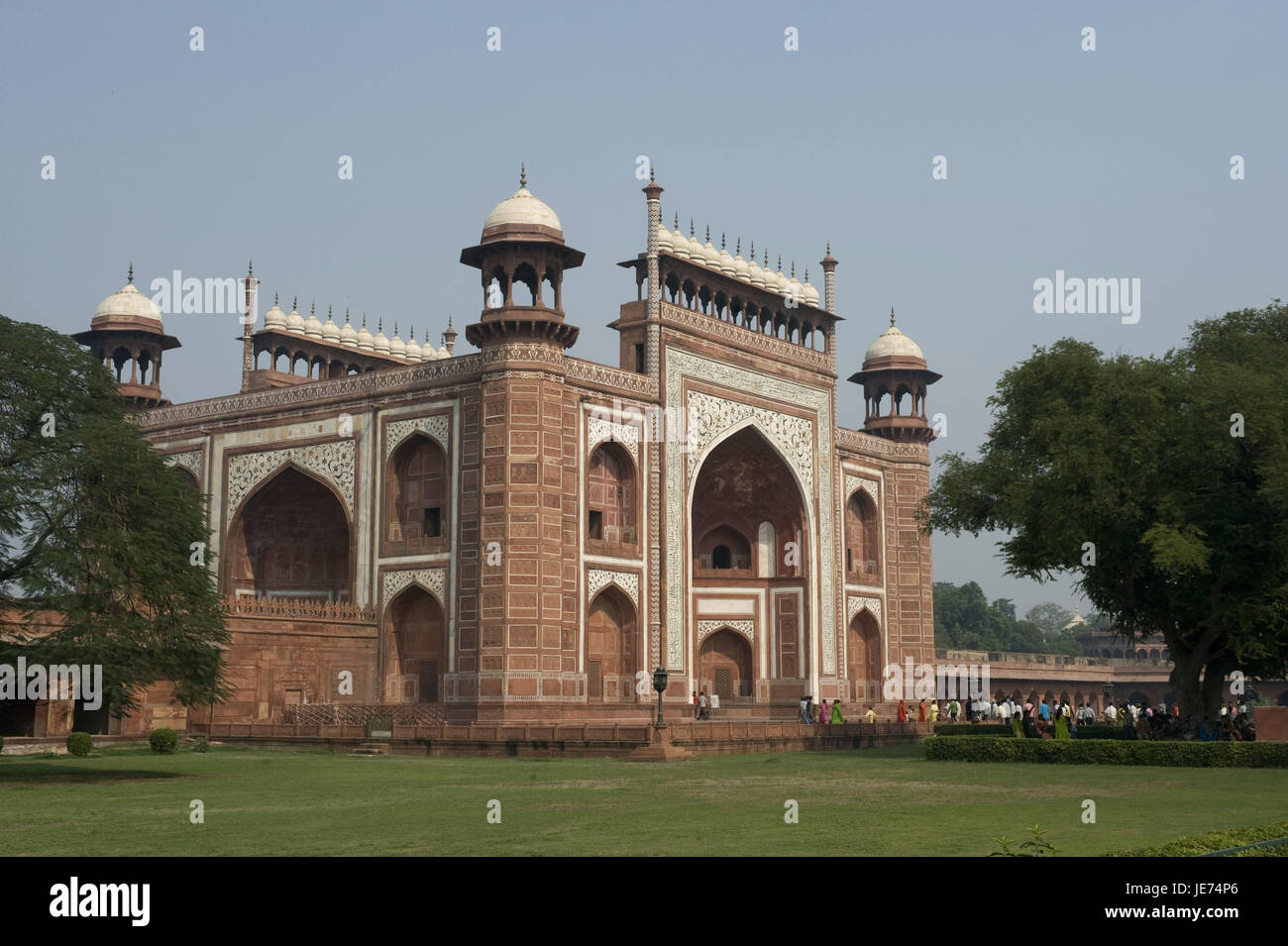 India, Uttar Pradesh, Agra, the Taj Mahal, input building Stock Photo ...