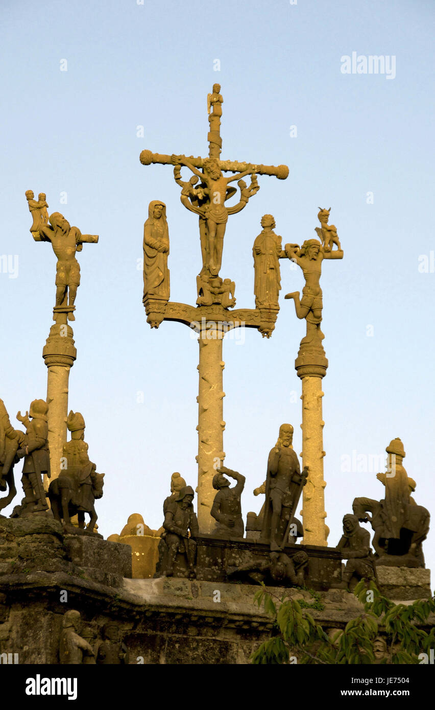 Europe, France, Brittany, Finistere, Pleyben, Calvary Stock Photo - Alamy