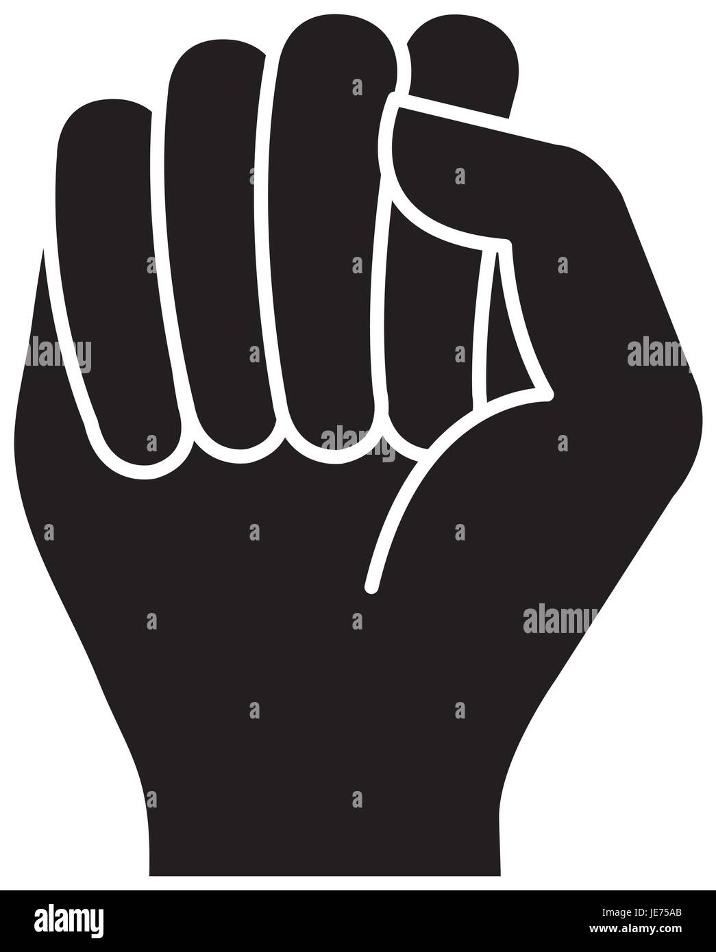 hand human fist icon vector illustration design Stock Vector Image ...