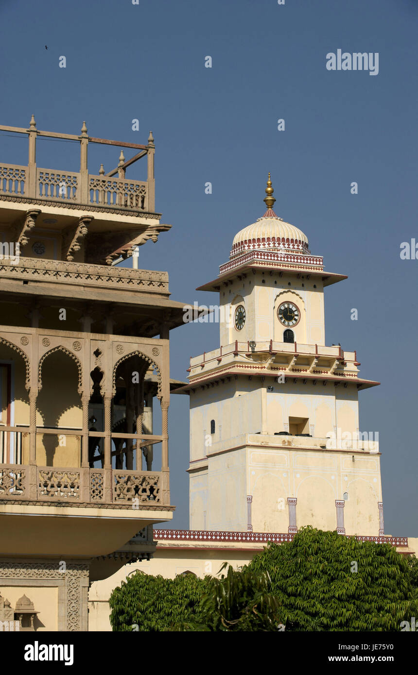 Jaipur palace clock tower hi-res stock photography and images - Alamy