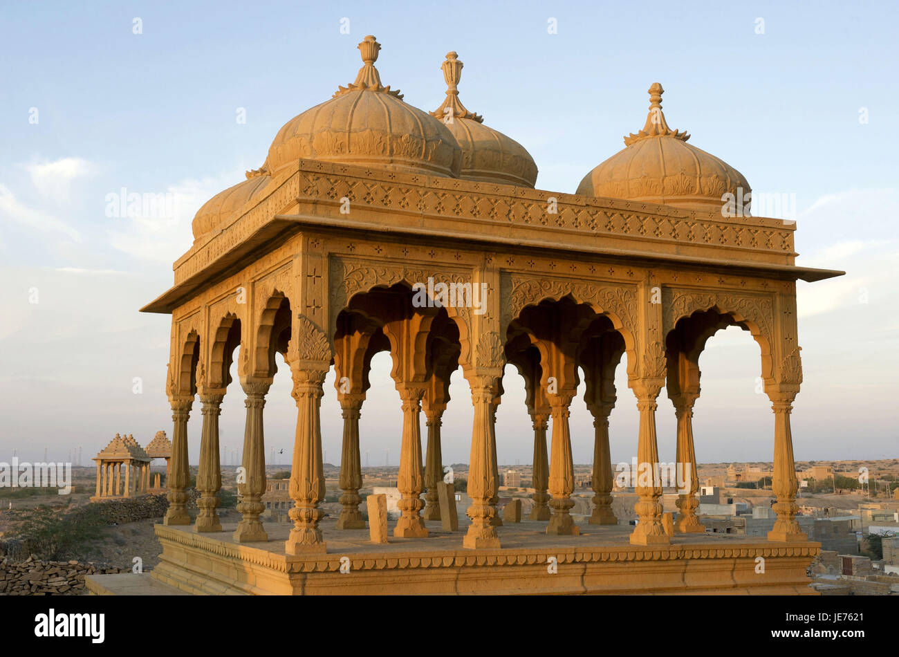 India, Rajasthan, Jaisalmer, Zenotaphe, Vyas Chhatri, Chhatri of the ...