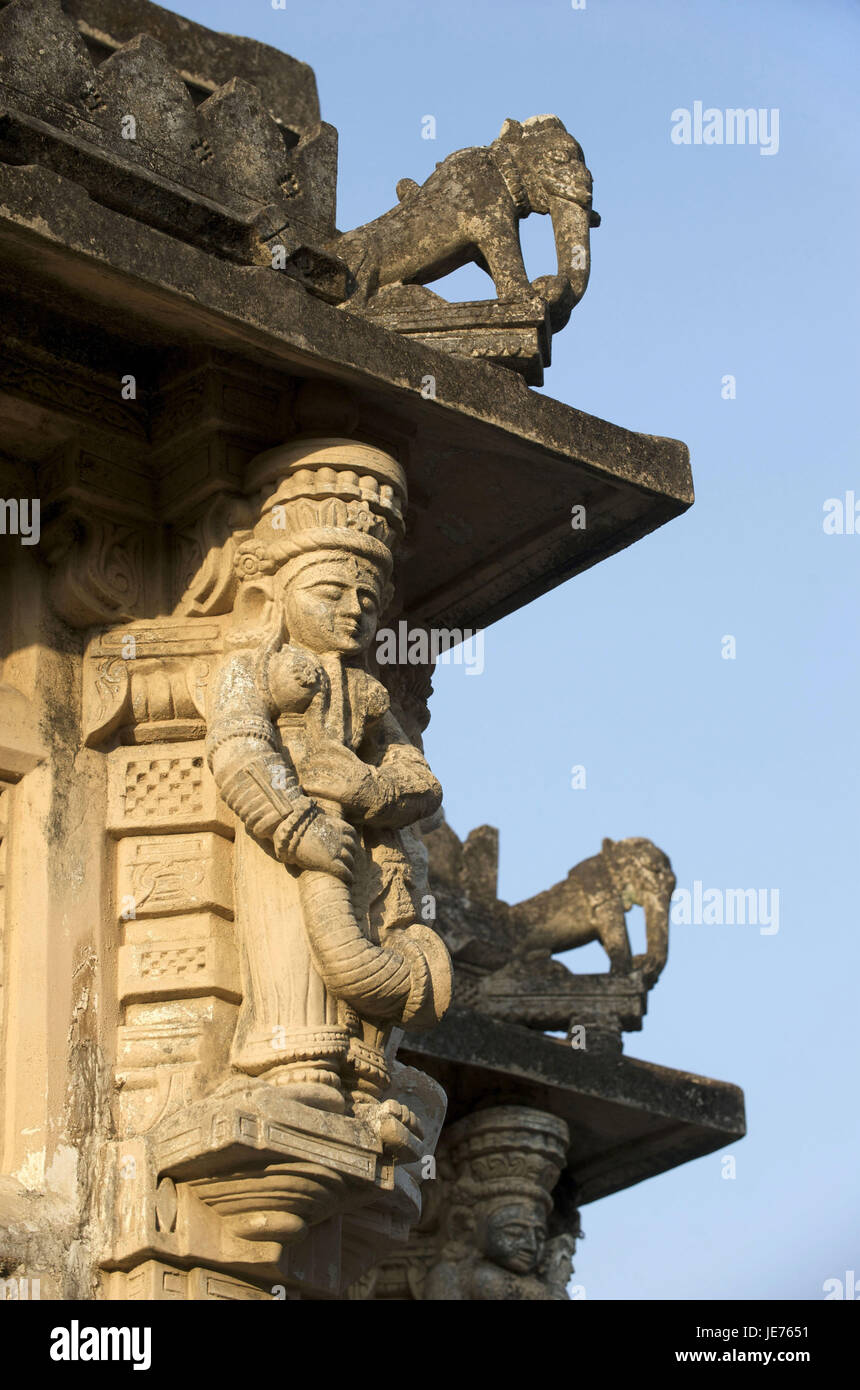 India, Gujarat, Palitana, Jain temple in the mountain Shatrunjaya ...