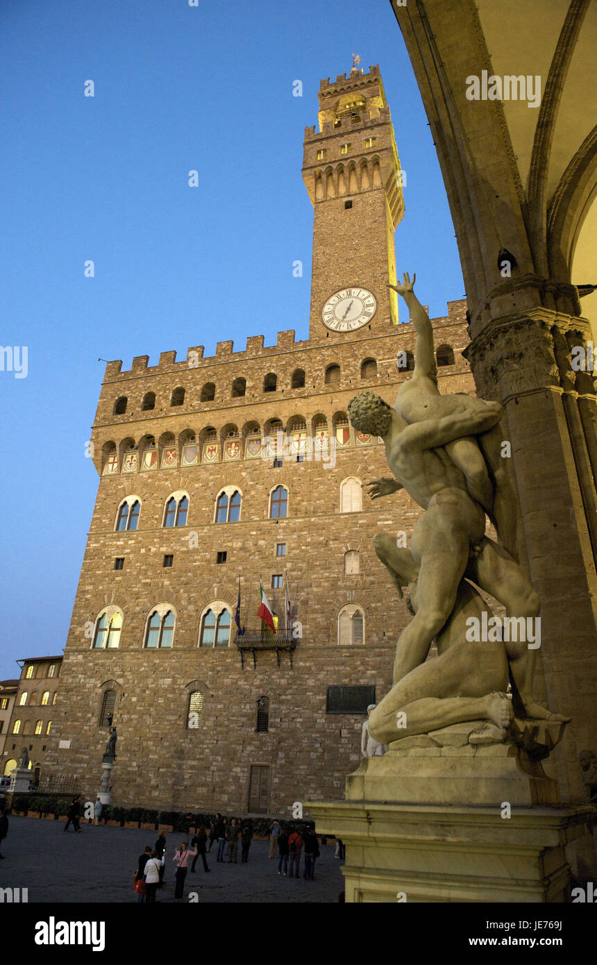 Florence palazzo vecchio piazza hi-res stock photography and images - Alamy