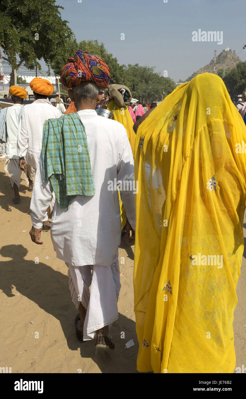 India, Rajasthan, Pushkar, person on a bustle Stock Photo - Alamy