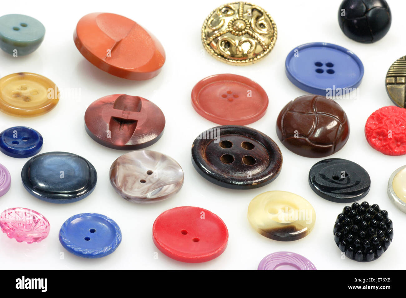 Different colors and shades buttons on bright background Stock Photo ...