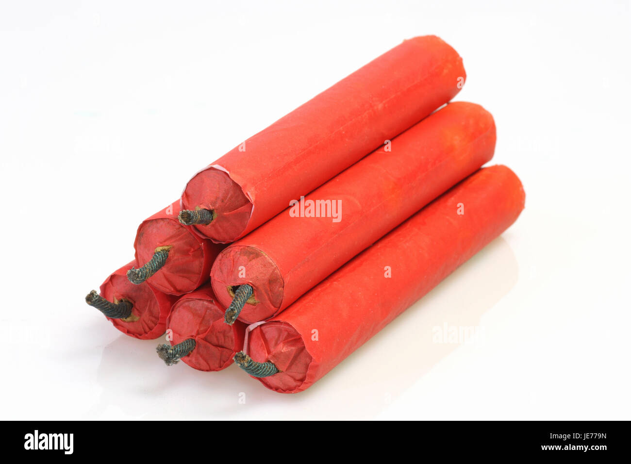 Red Firecrackers on bright background Stock Photo - Alamy