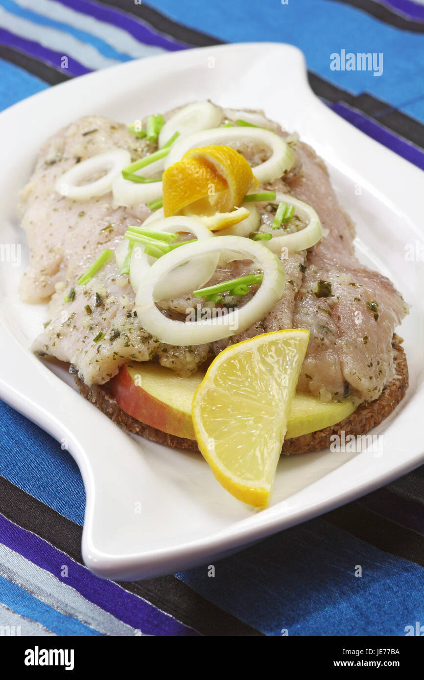 Gourmet young herring fillets. Studio Shot Stock Photo - Alamy