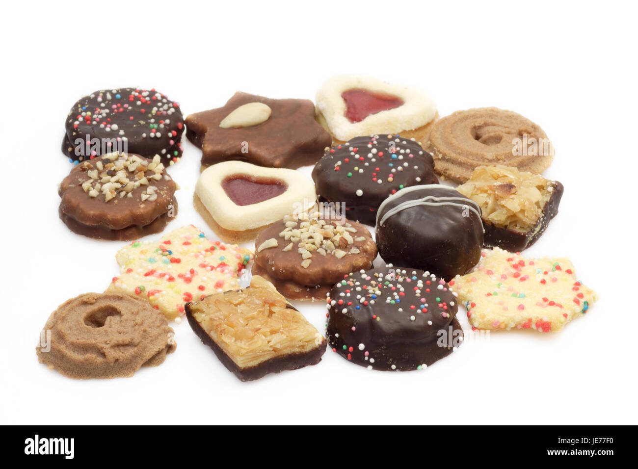 Colorful cookies on bright background. Shot in studio Stock Photo - Alamy