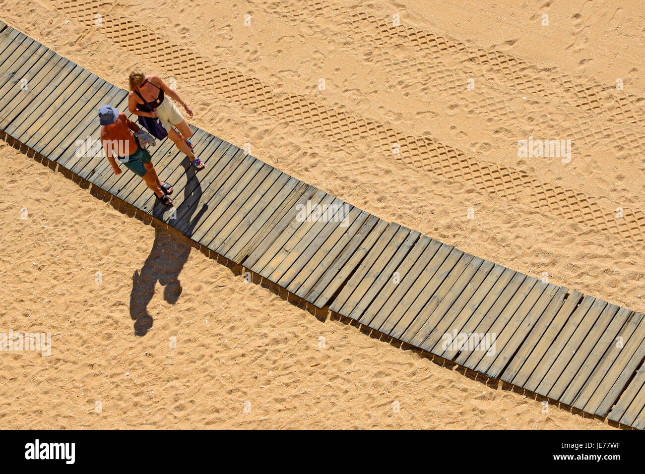 Albufeira Portugal Beach Boardwalk Algarve Region Faro Atlantic Ocean ...