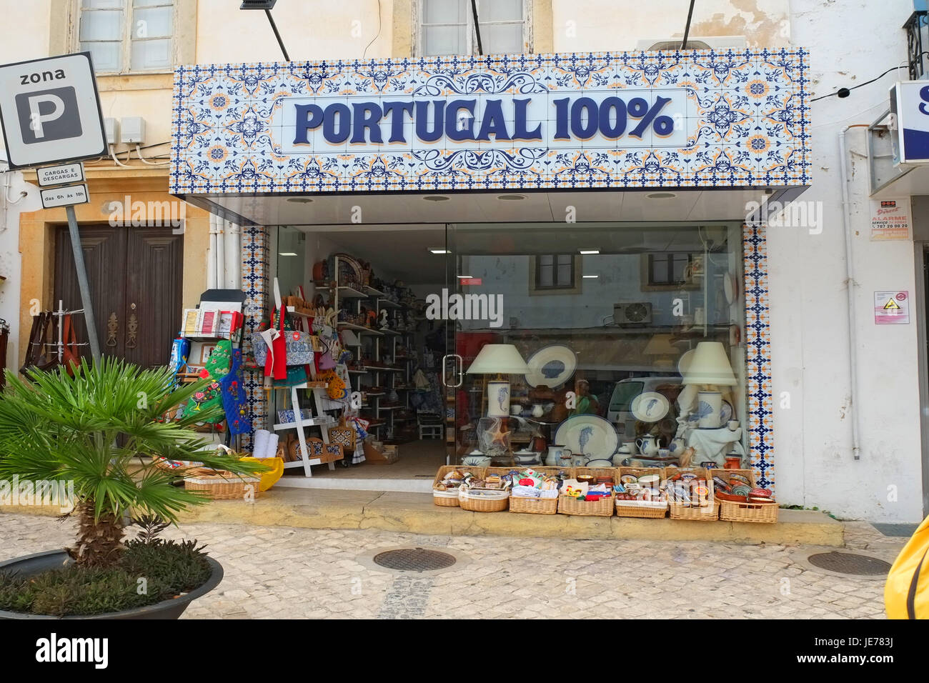 Shopping Albufeira Portugal Algarve Region Faro Atlantic Ocean Stock ...
