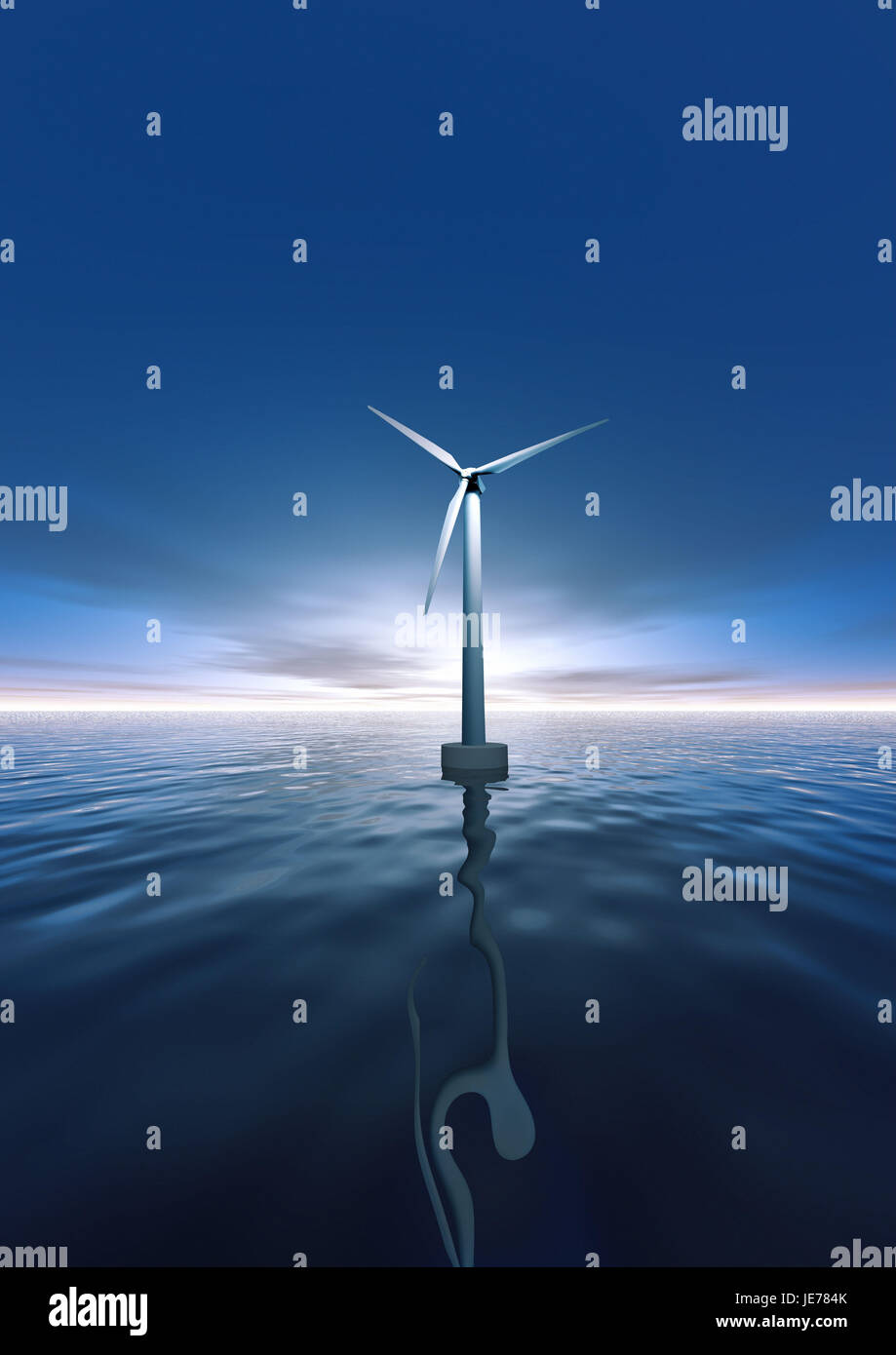Offshore wind turbine water hi-res stock photography and images - Alamy