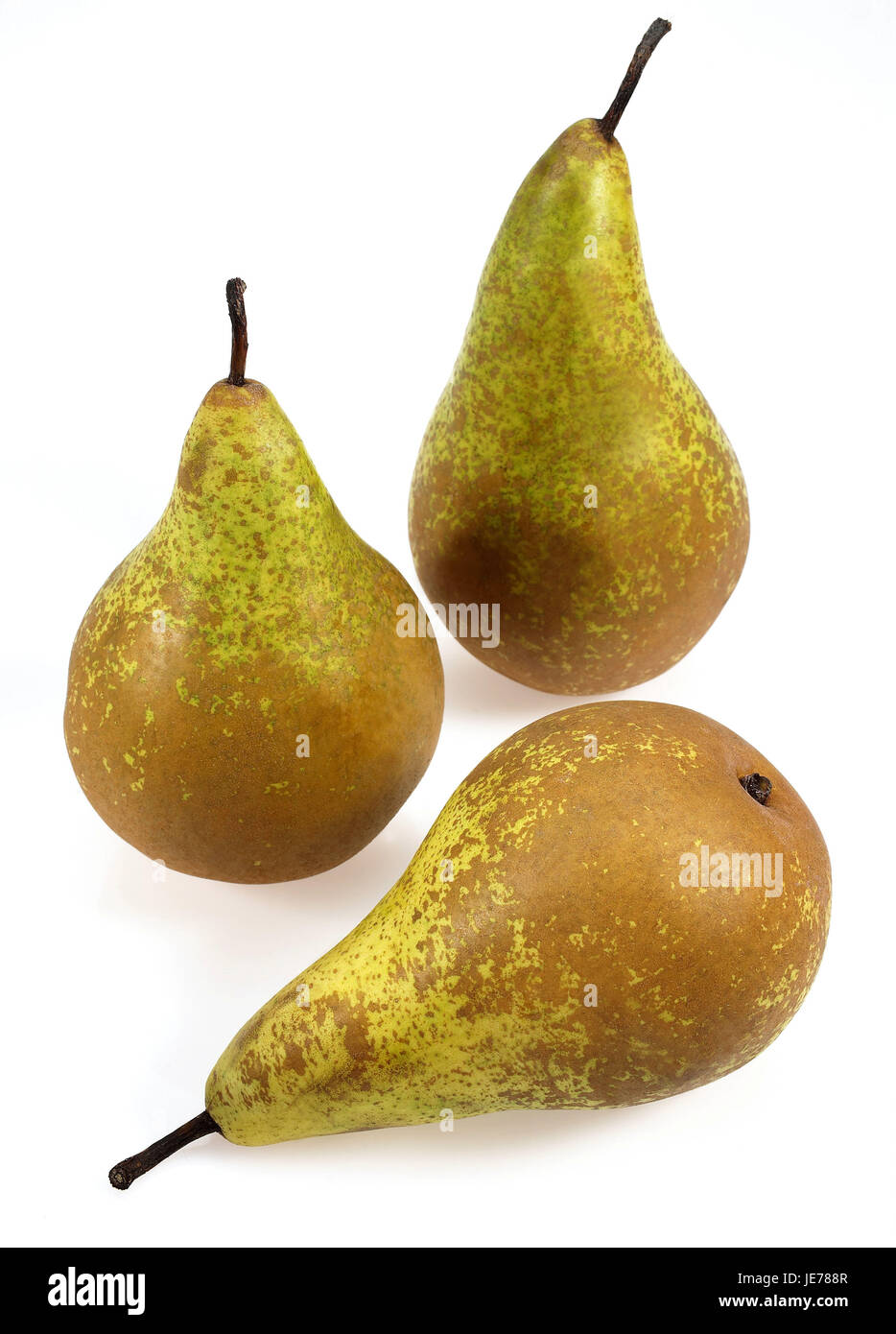 Conference pears, Pyrus communis, fruits, white background Stock Photo ...