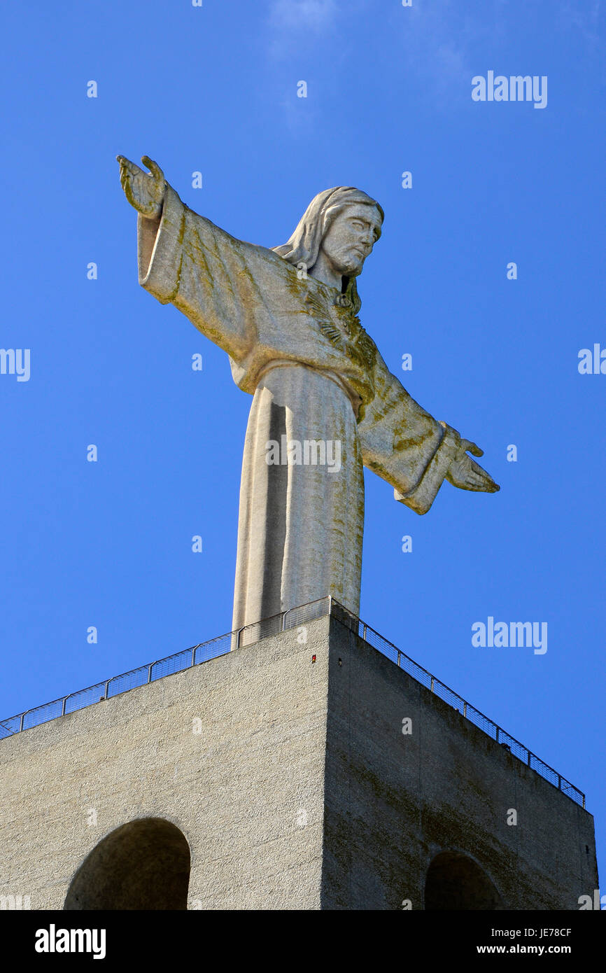 Christ the King Cristo Rei Statue Almada Lisbon Portugal EU Stock Photo ...