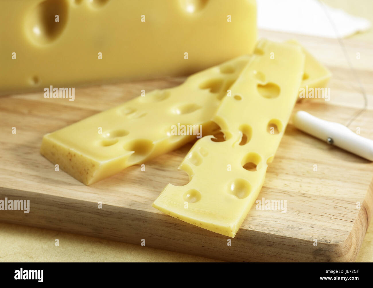 Swiss cheese, Swiss cheese, production of cow's milk Stock Photo - Alamy