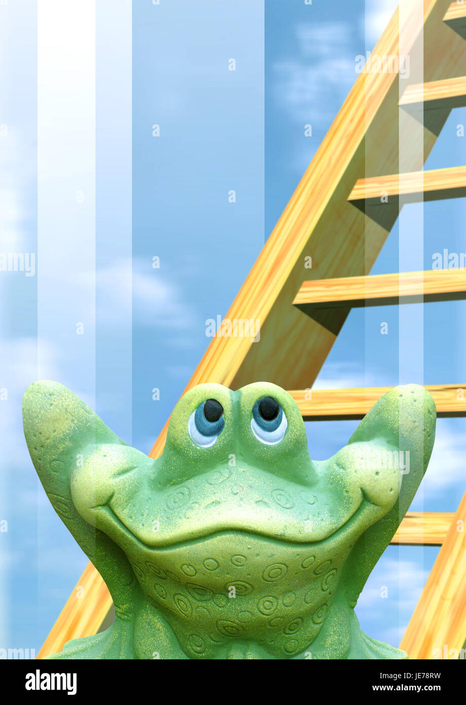 Weather frog before his conductor Stock Photo - Alamy