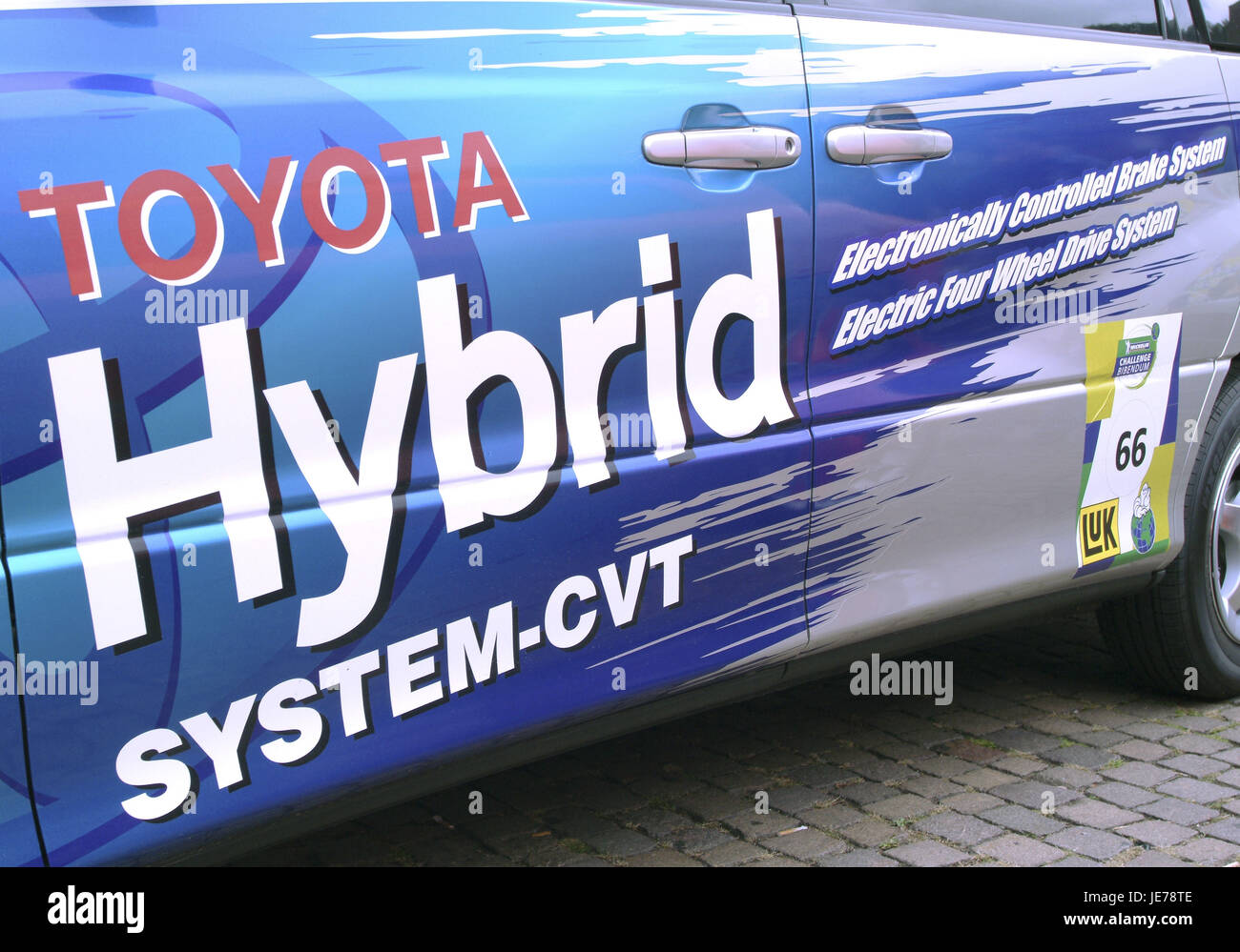 Hybrid powered car of Toyota Stock Photo - Alamy