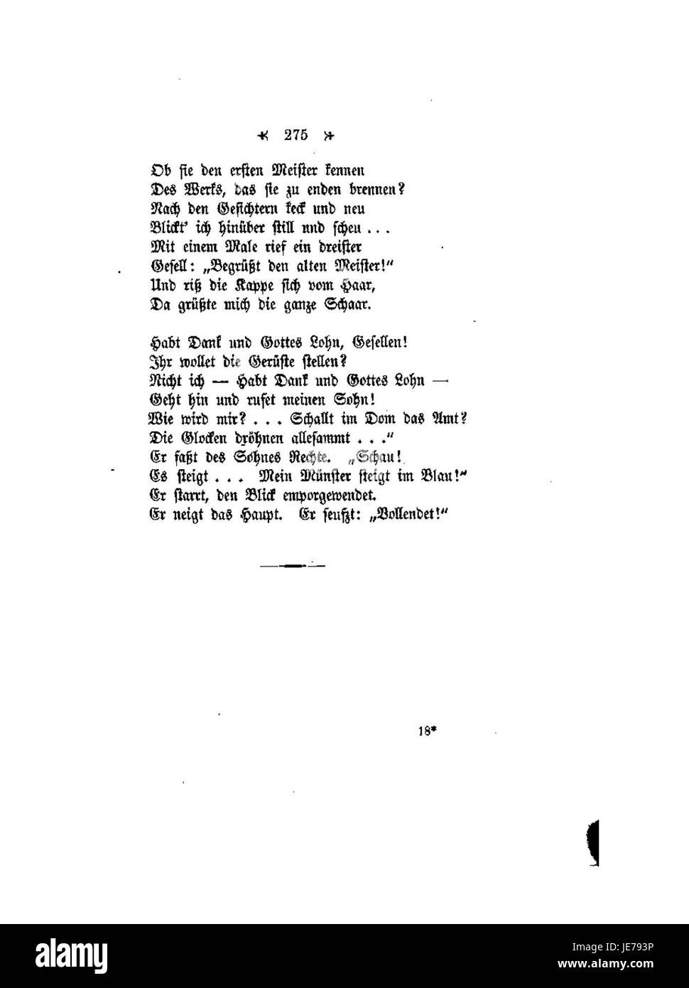 'Conrad Ferdinand Meyer Gedichte 275' refers to a collection of poems ...