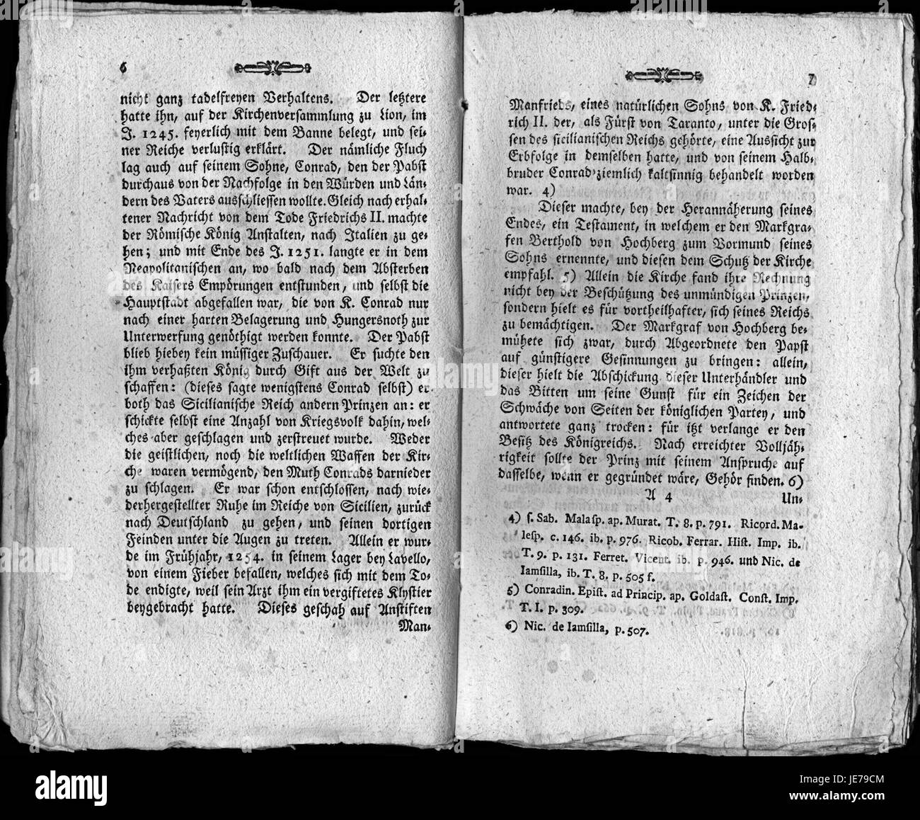 A portrait or historical representation of Conradin, the last ...