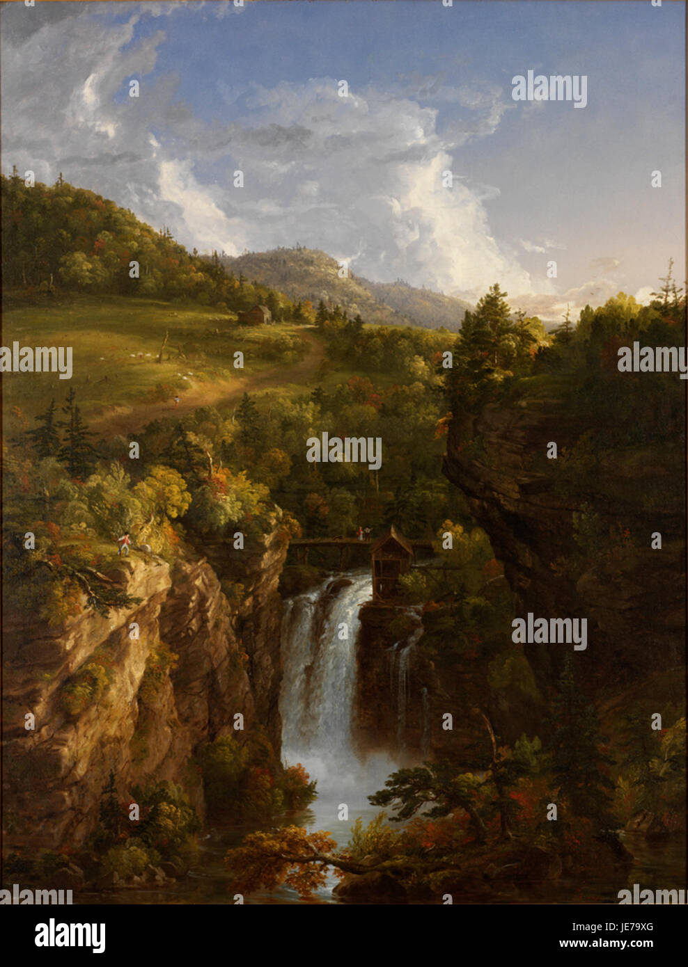 Cole Thomas' painting 'Genesee Scenery' from 1847 captures the serene ...
