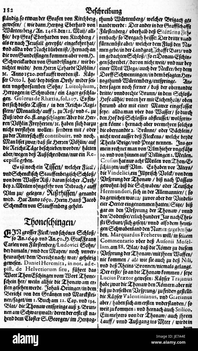 ‘De Merian Sueviae’ is an early map that details the region of Swabia ...