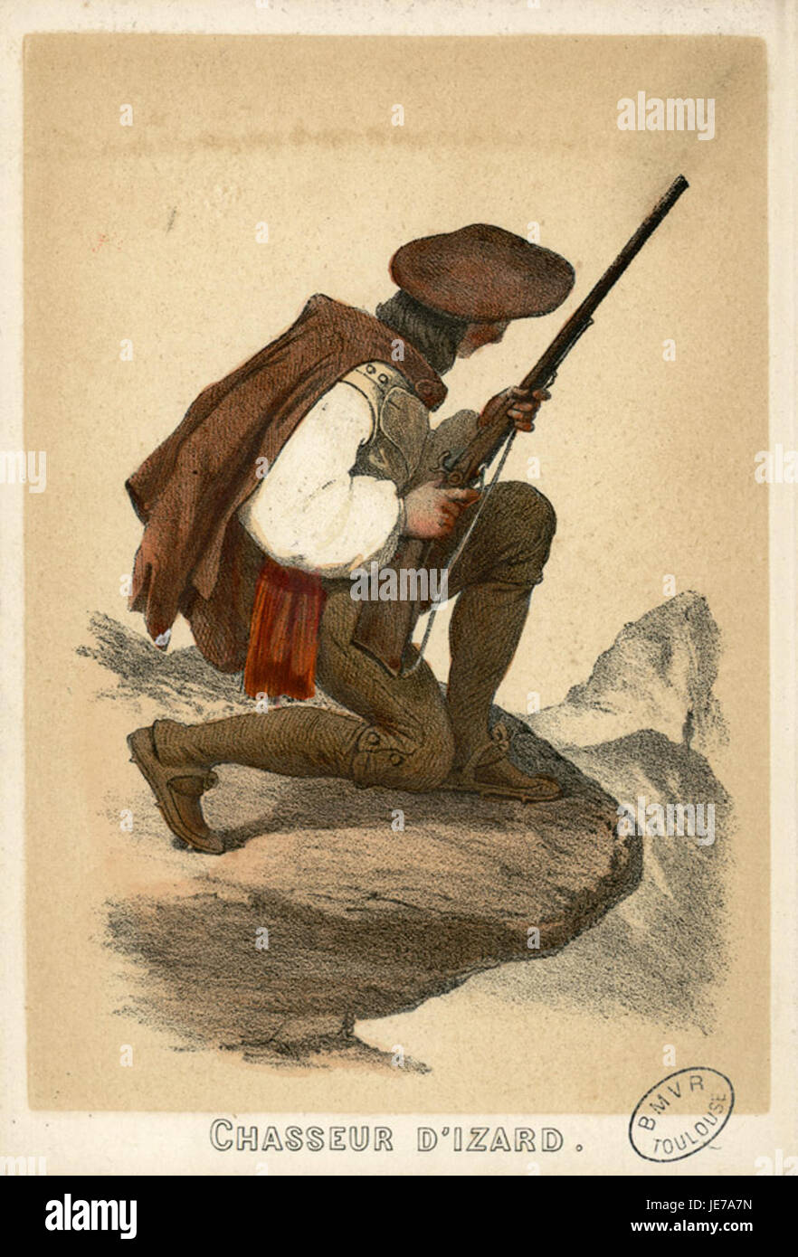 'Chasseur d'Izard' (Hunter of the Isard) by A. Maurice is a historical ...