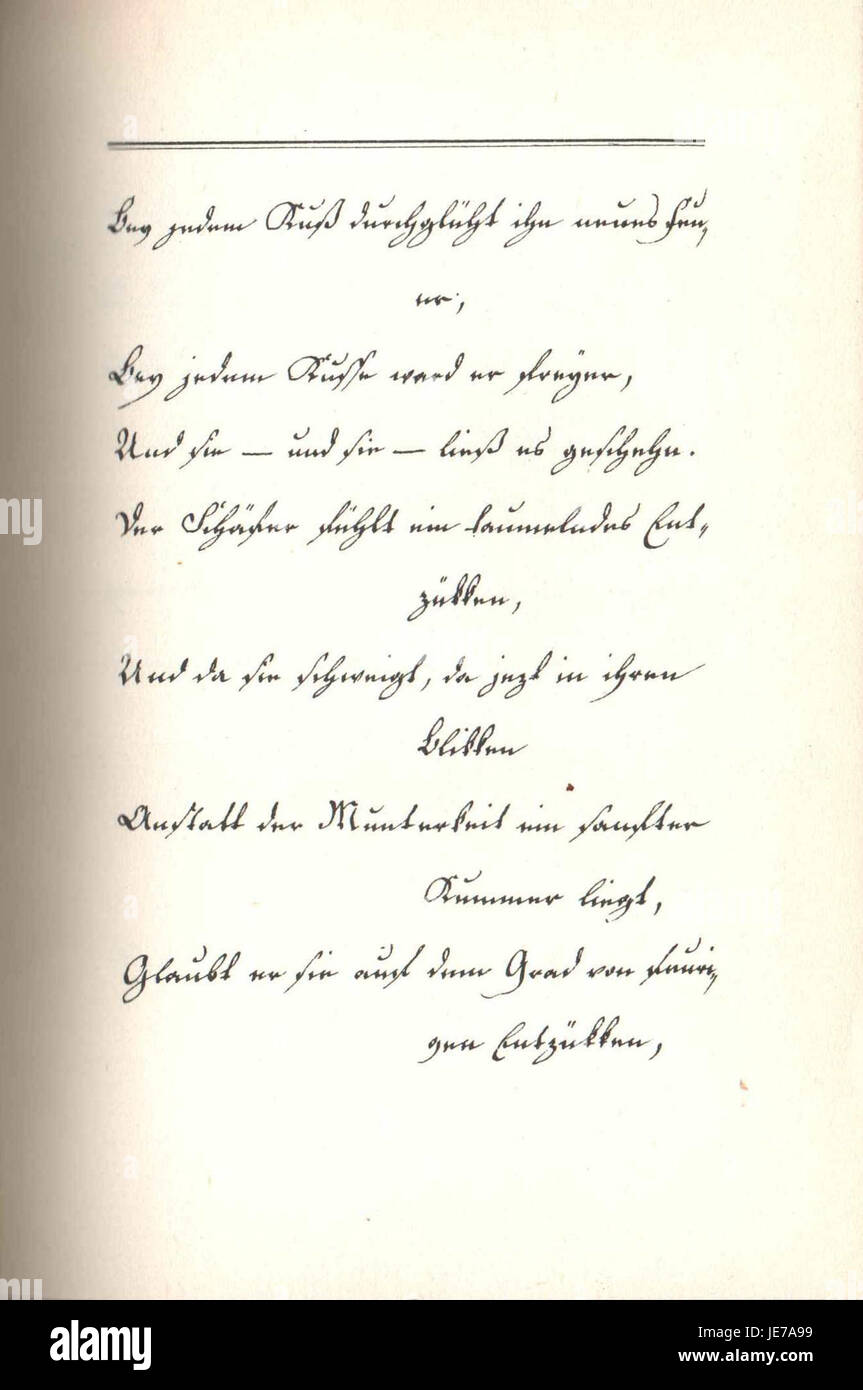 A manuscript by Johann Wolfgang von Goethe, featuring his ...