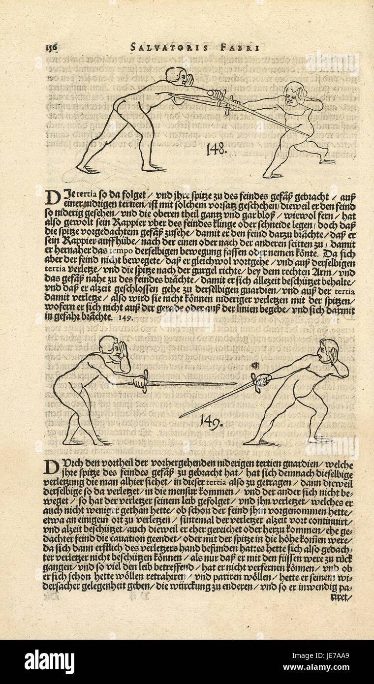 'De Fechten,' an artwork by Fabri, depicts a historical scene of fencing or sword fighting. The ...