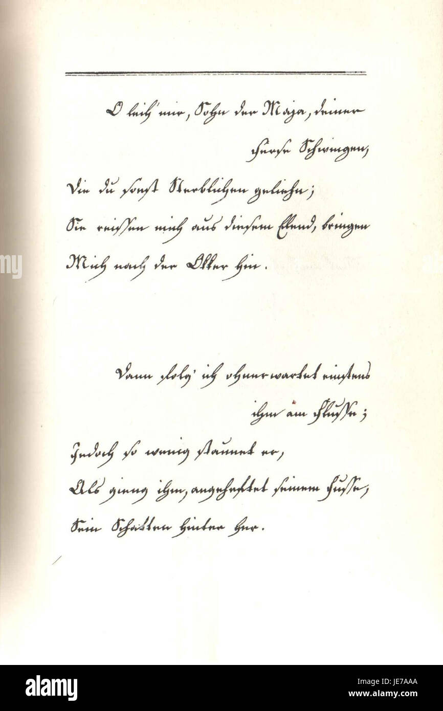 This manuscript, titled *Annette*, by Johann Wolfgang von Goethe ...