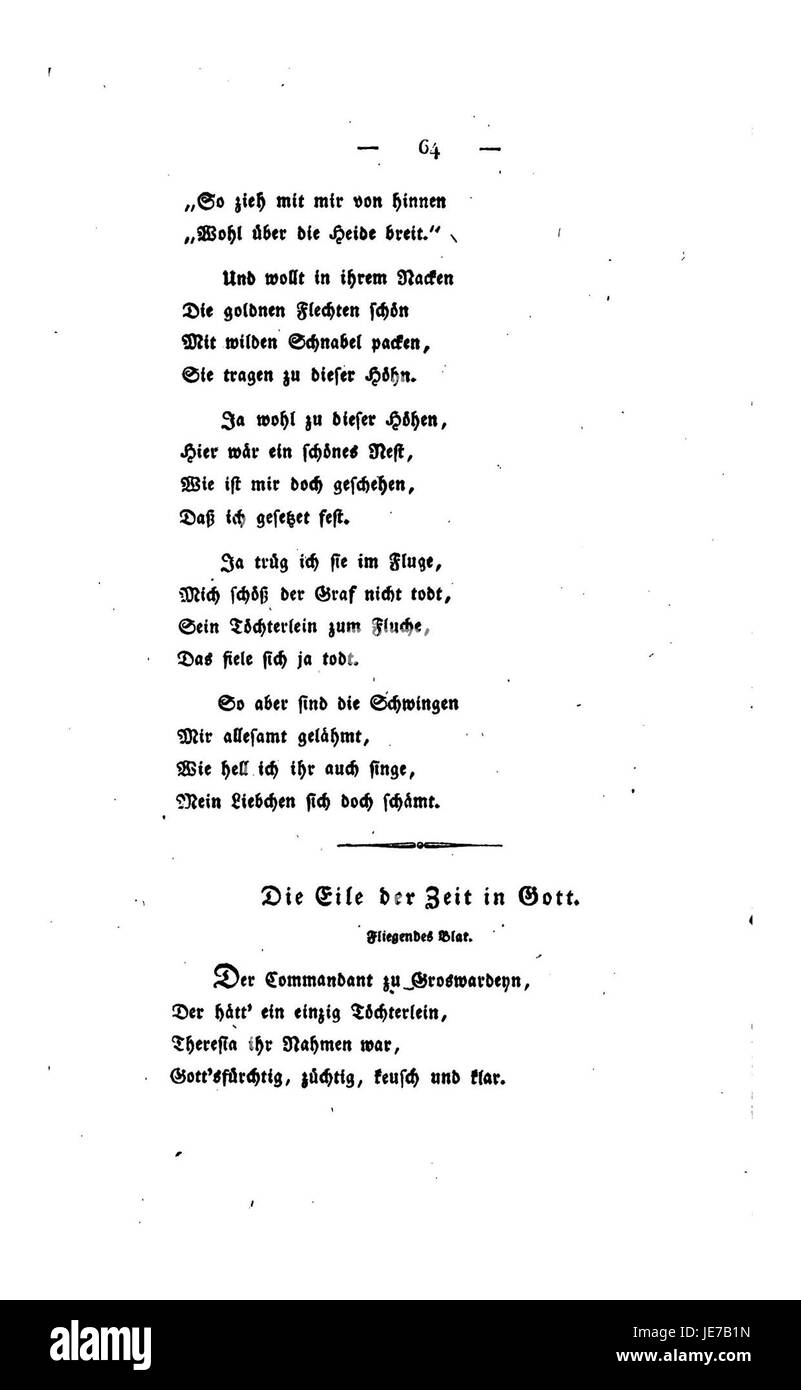 An illustration from 'Des Knaben Wunderhorn,' a collection of German ...