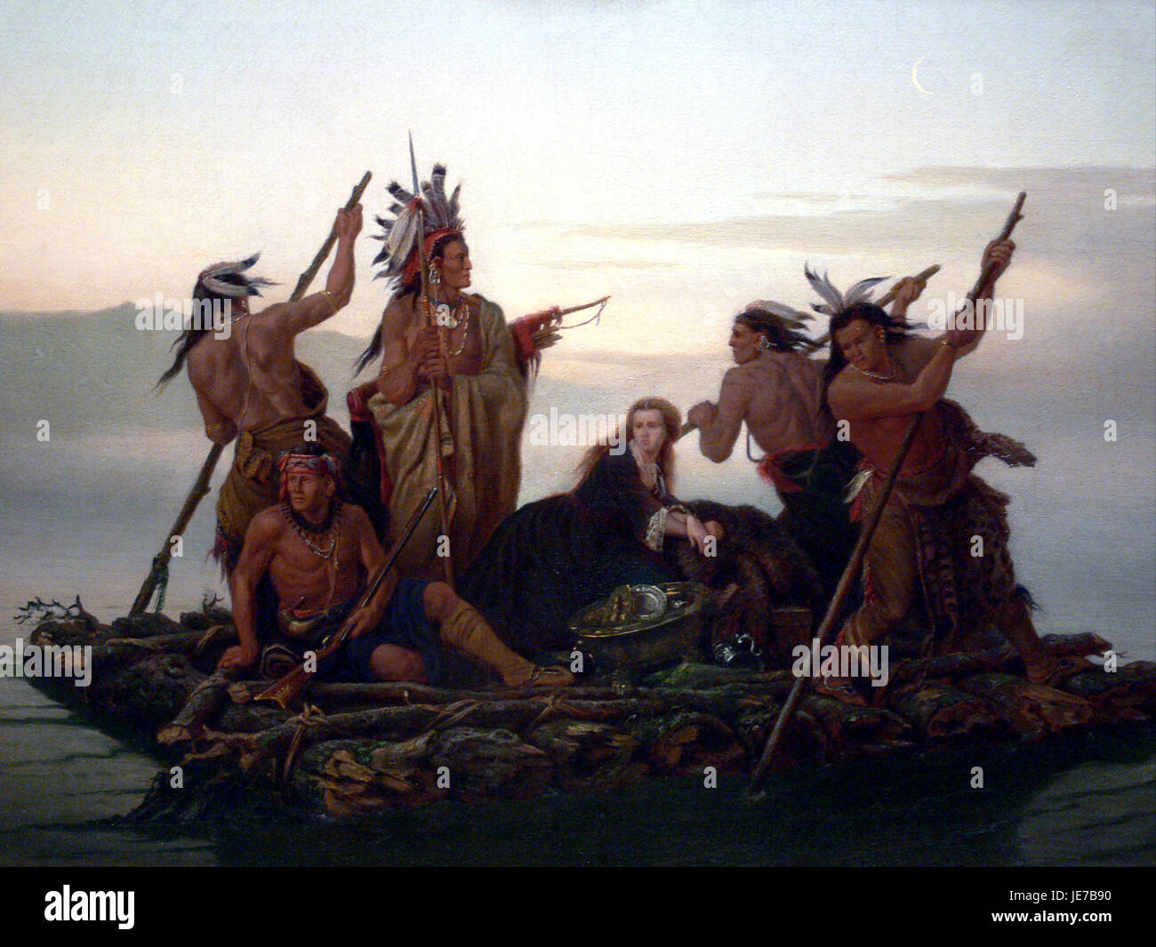 Carl Wimar's painting 'Abduction of Boone's Daughter' captures a ...