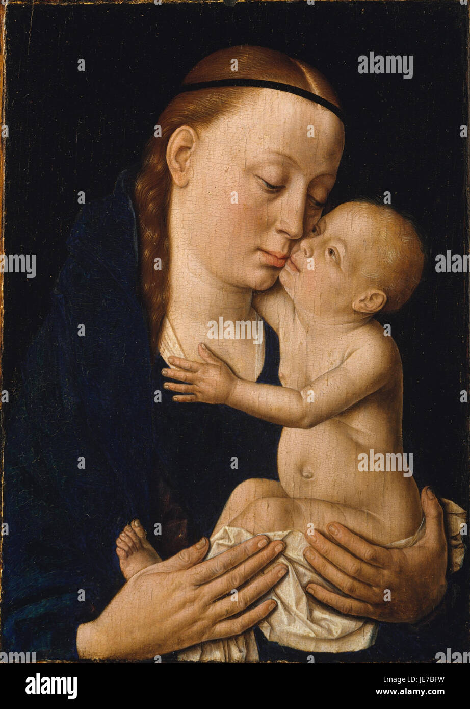A painting by Dieric Bouts, 'Virgin and Child,' displayed in New York ...