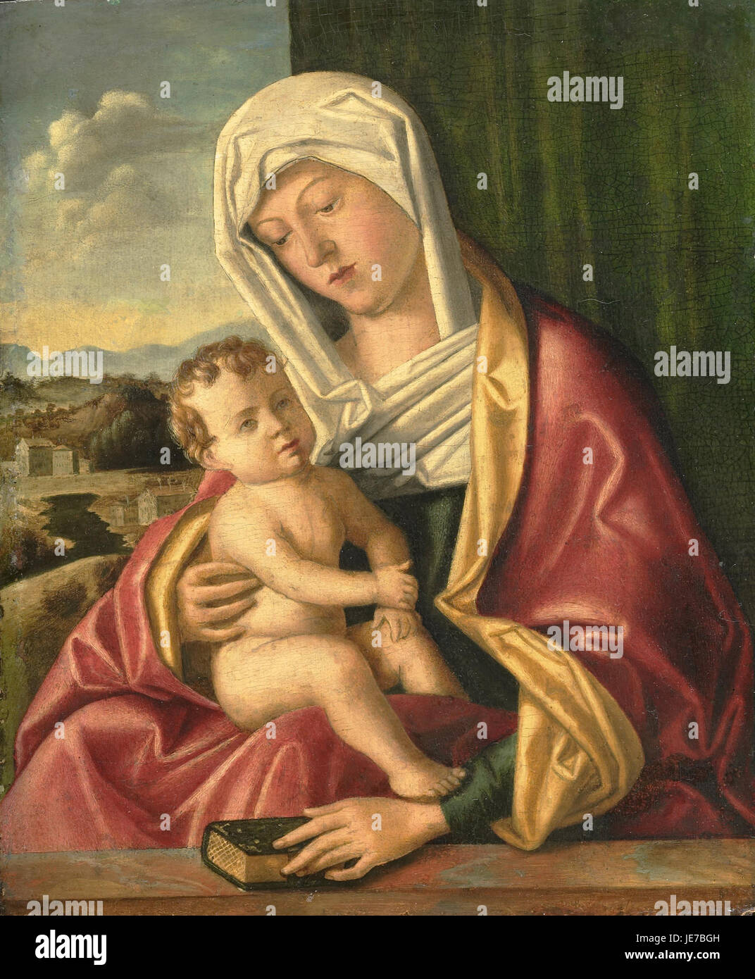 Giovanni Bellini’s painting 'Madonna and Child' is an iconic example of Renaissance religious ...