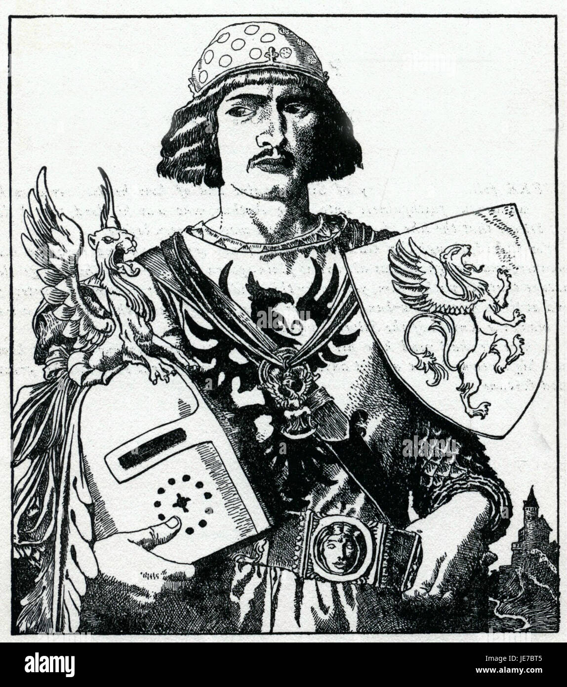 Arthur Pyle's illustration, 'Sir Gawaine the Son of Lot, King of Orkney ...