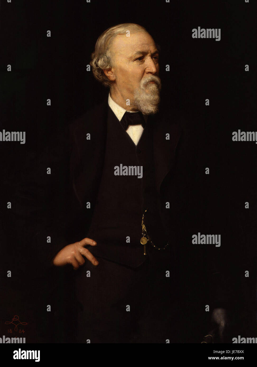 This portrait of Robert Browning, the famous English poet, was created ...