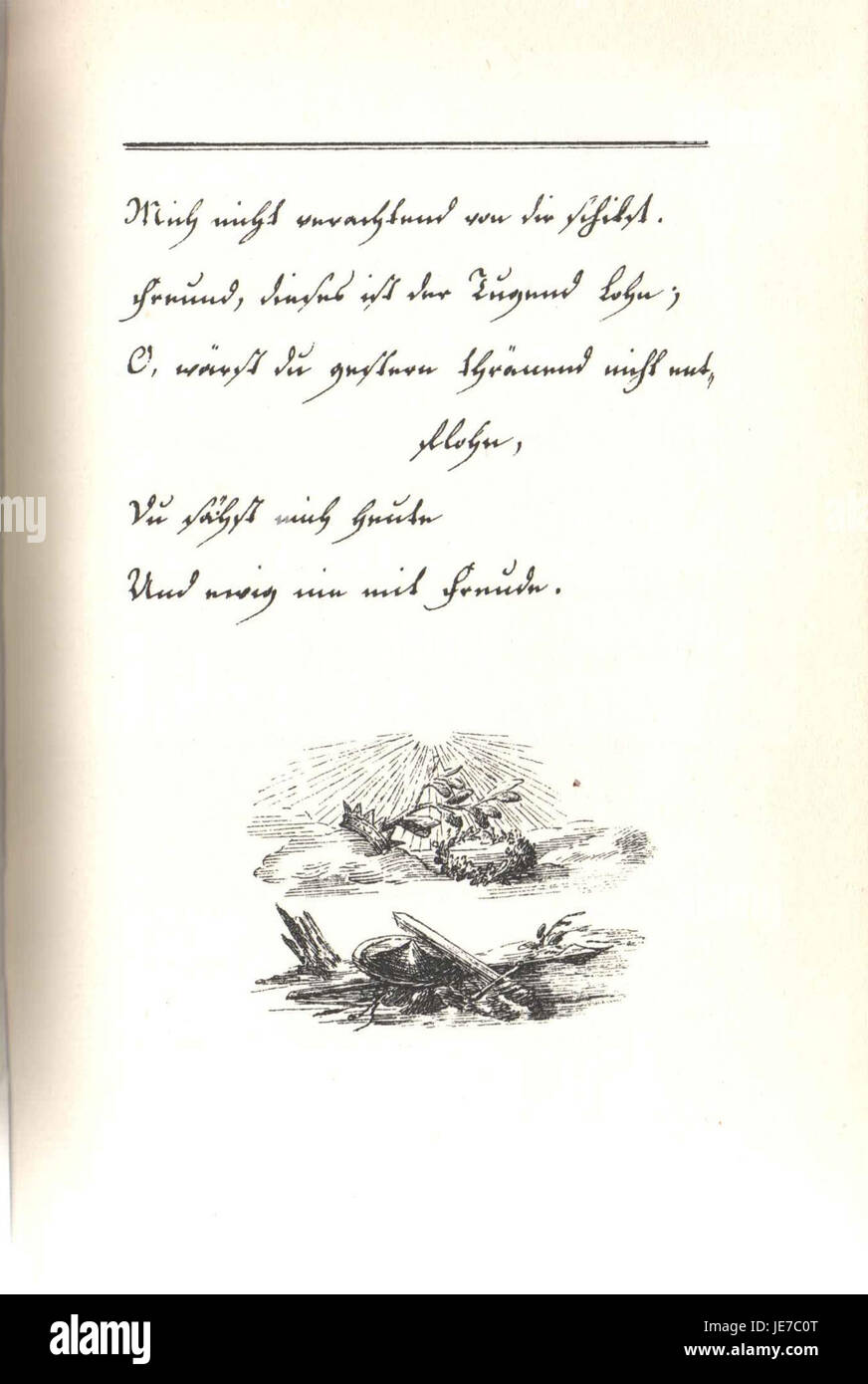 The manuscript 'Annette' by Johann Wolfgang von Goethe reflects the ...