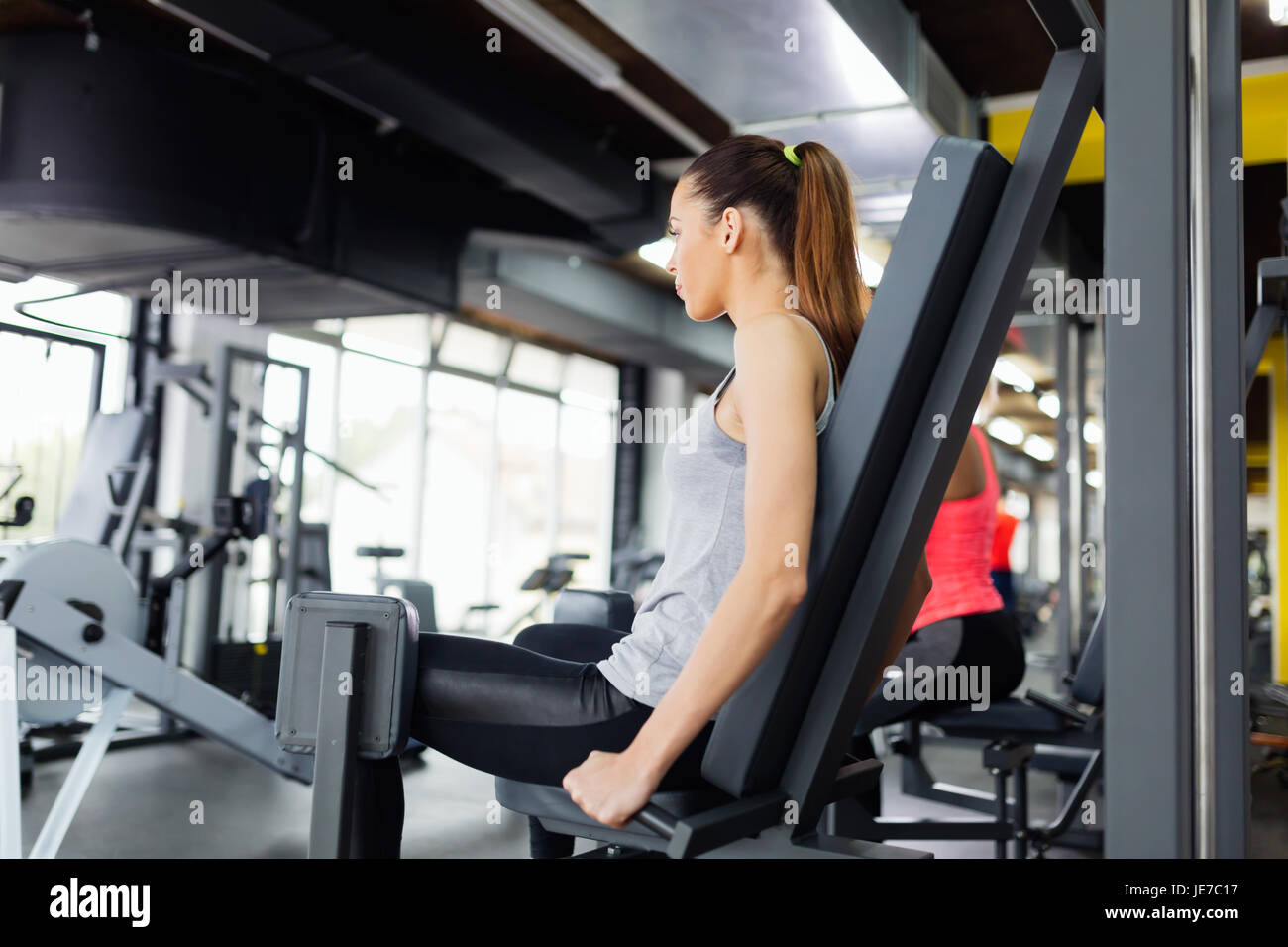 Girl exercising legs hi-res stock photography and images - Alamy