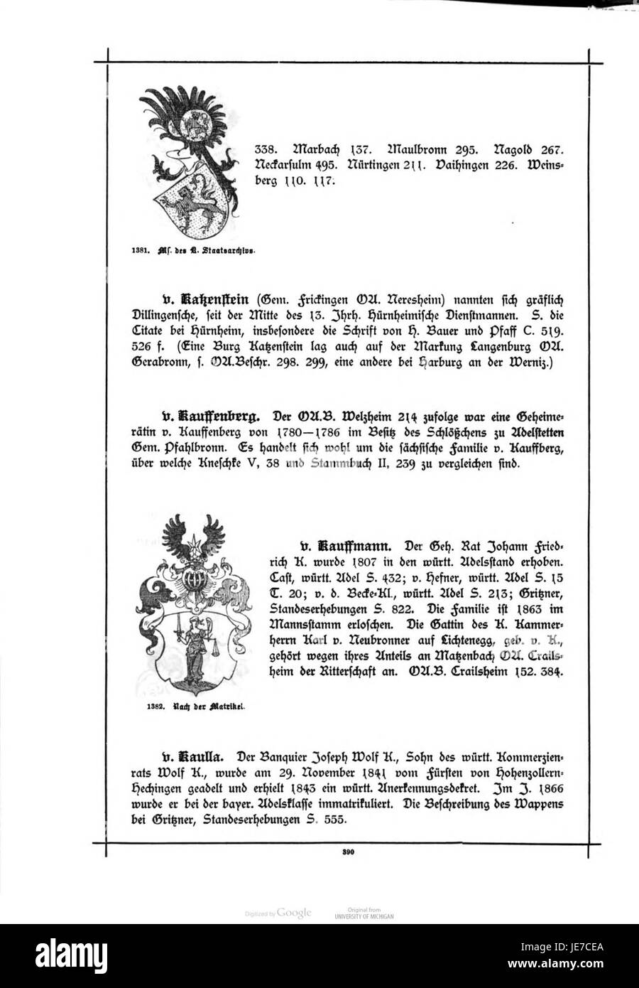 The 'Wuerttembergisches Adels- und Wappenbuch' is a genealogical work ...